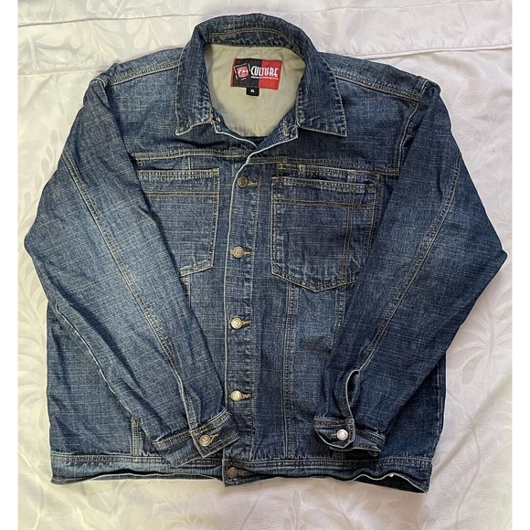 Culture Jeans | Jackets & Coats | Culture Jacket Mens Xl Blue Denim ...